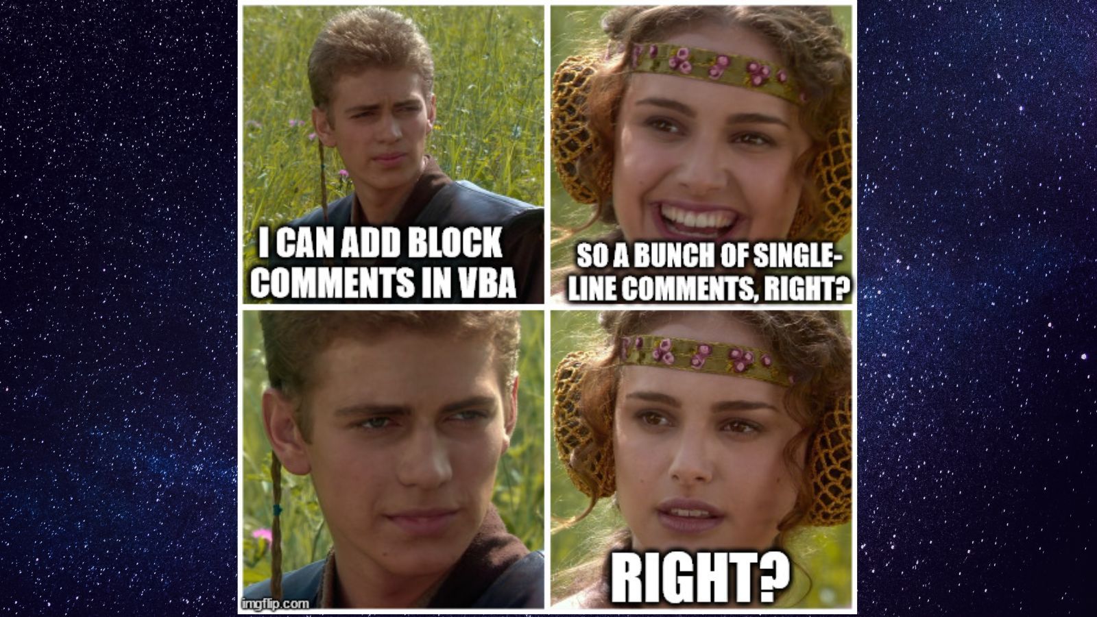 Quick Dirty Block Comments In VBA