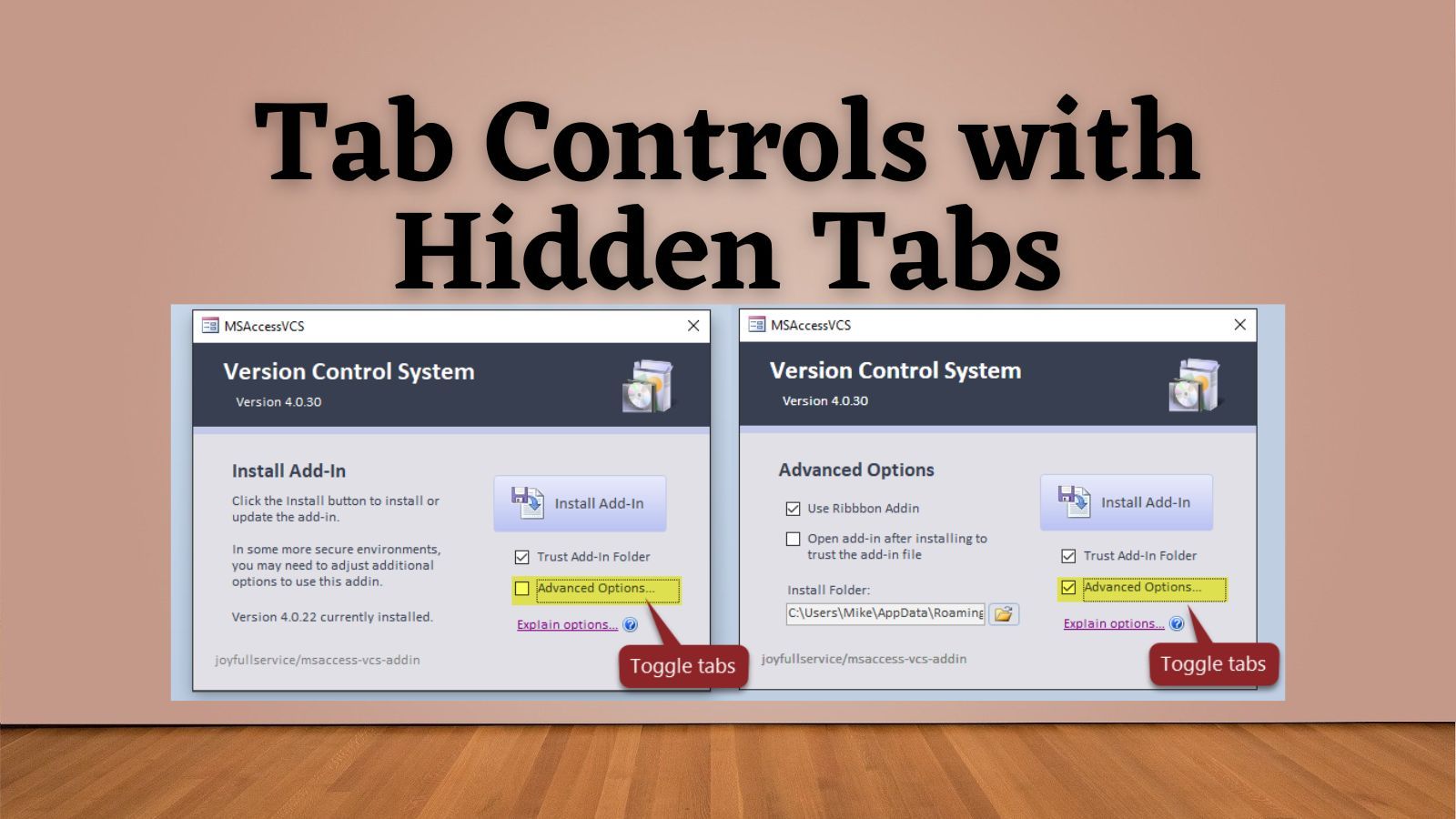 Tab Controls with Hidden Tabs Tab Controls with Hidden Tabs