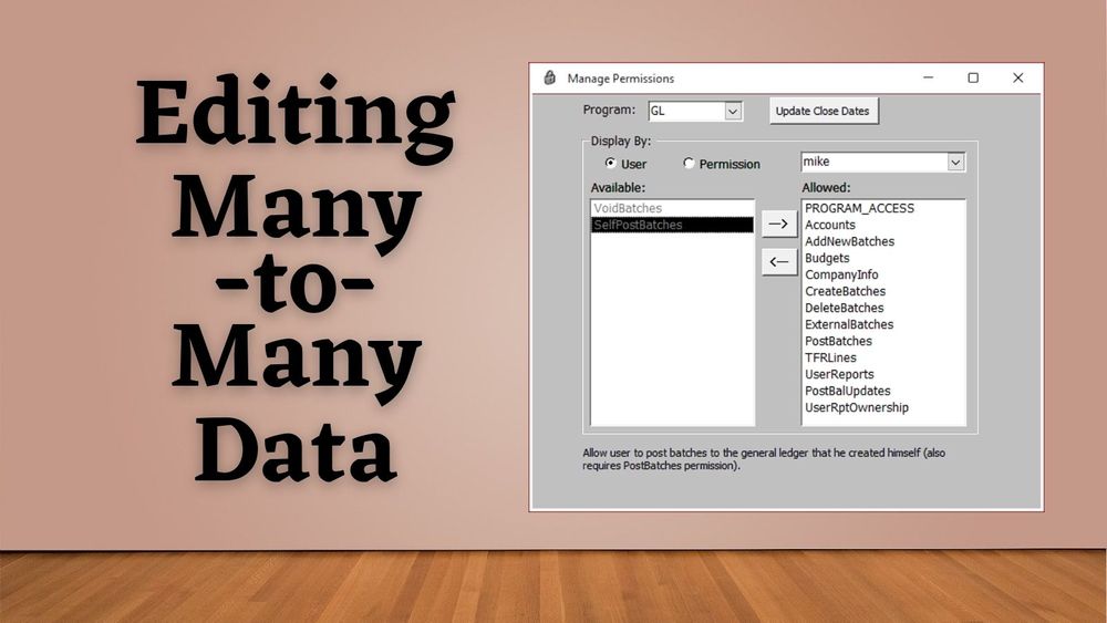 Two-Way Many-to-Many Form