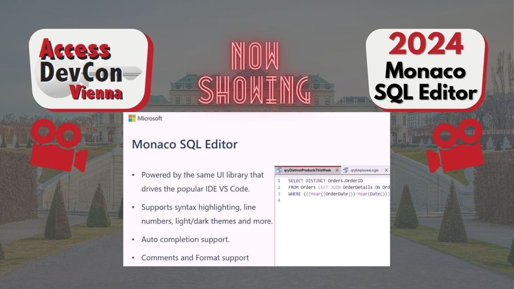 Sneak Peek Monaco Sql Editor For Ms Access