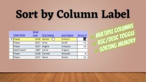 NewSort(): Sort a Continuous Form by Clicking on the Column Label