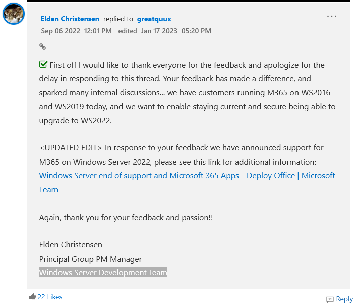 UPDATE: Office Apps WILL Run on Windows Server After October 2025