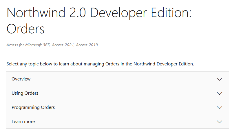 Northwind 2.0: The Access Database Template You've Been Waiting For