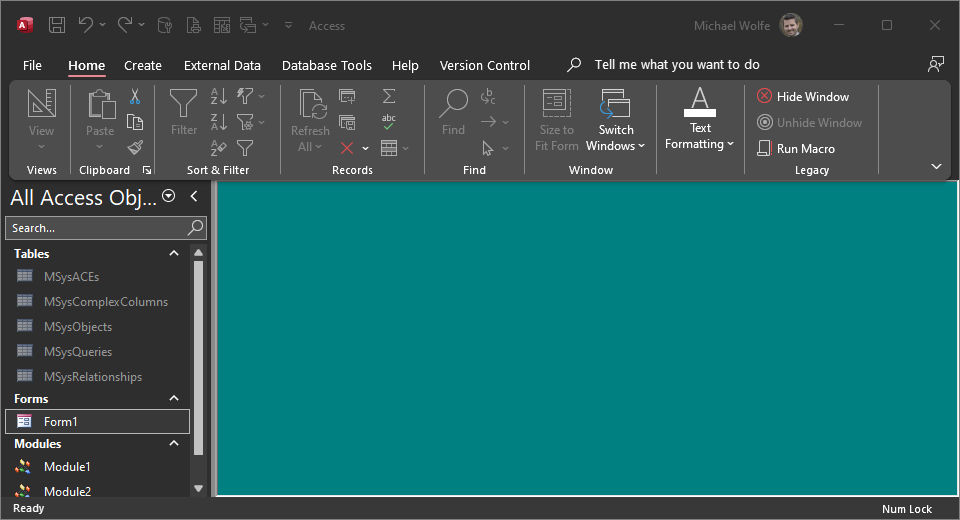 Getinneraccesshwnd Retrieve The Window Handle To The Microsoft Access Canvas