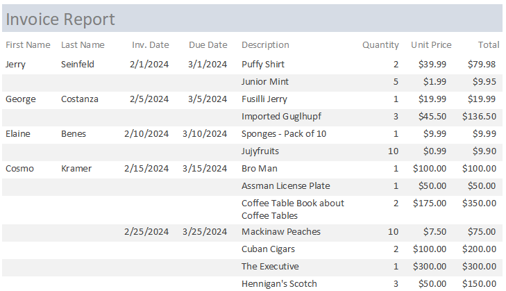 Hiding Duplicate Values in Microsoft Access Forms and Reports