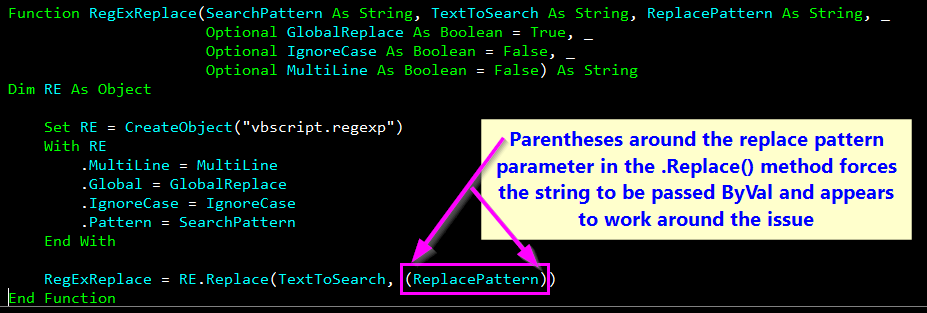 Bug Alert: Assertion Failed on RegExp Calls in Access 2508